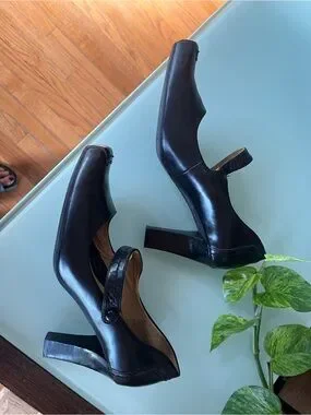 Hush Puppies | Shoes | Hush Puppies Black Leather Mary Jane Heels ...